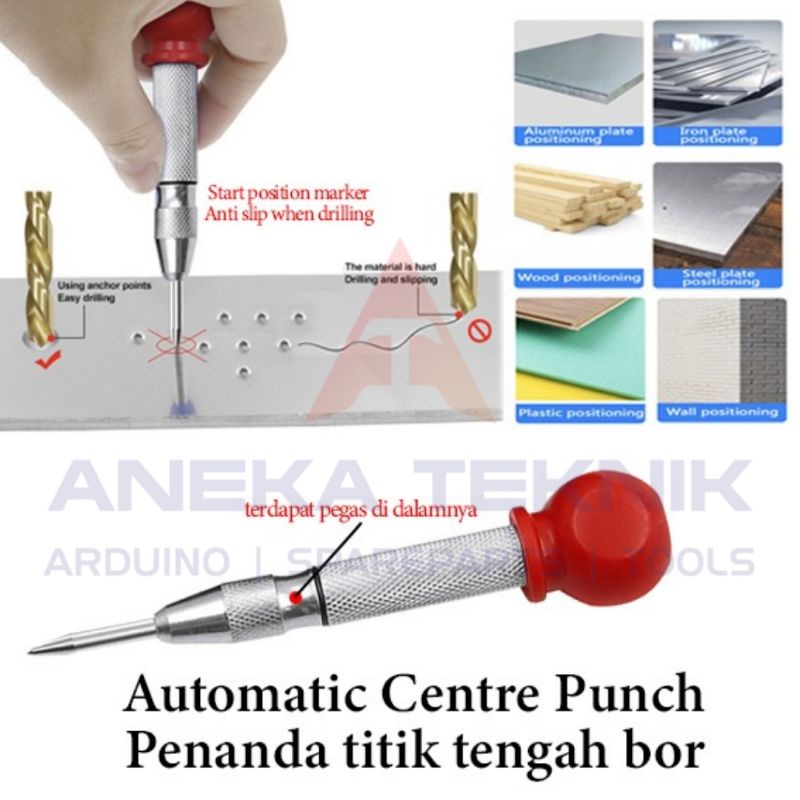 Jual Automatic Centre Punch - Alat Penanda Titik Tengah Bor | Shopee ...
