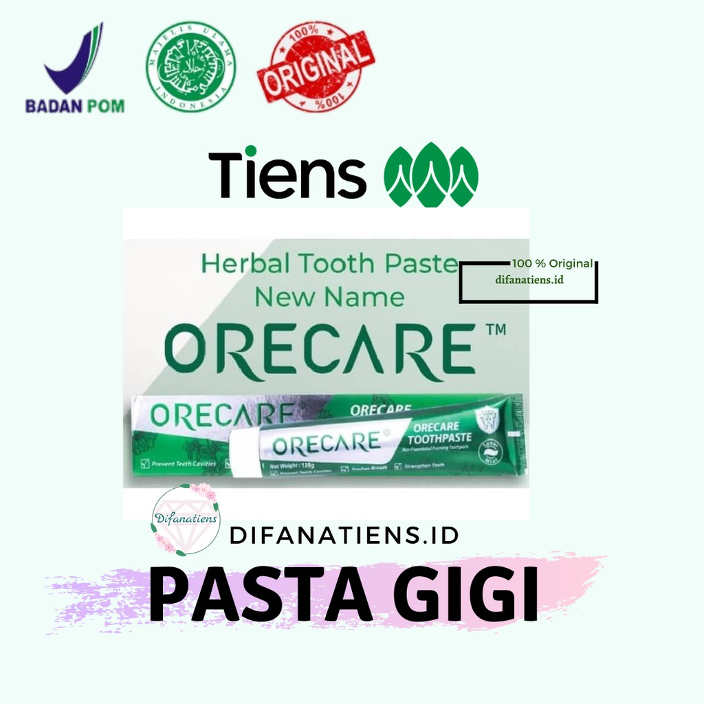 Jual TIENS Herbal Toothpaste Original| Super Whitening Teeth Asli ...