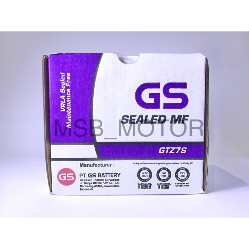 Jual Aki GTZ7S GS ASTRA ORIGINAL FU CB150R NMAX | Shopee Indonesia