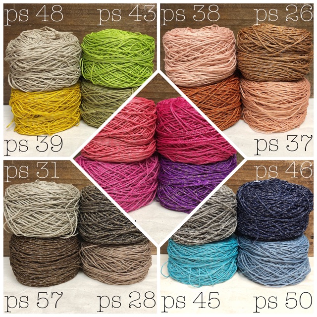 Jual Benang Rajut Poly Kecil Gliter ( POLY SMALL SPARKLE / Glitter ...
