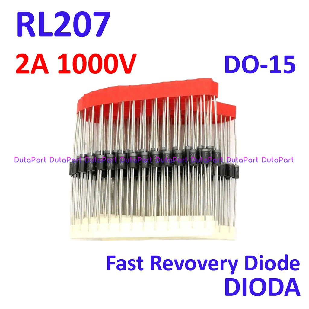 Jual RL207 RL 207 2A 1000V MIC Fast Recovery Rectifier Dioda Diode ...