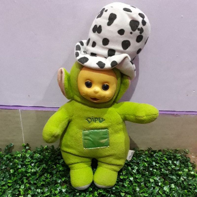 Jual Preloved Boneka Teletabis Teletubbies Dipsy Hijau Topi Hitam Putih ...