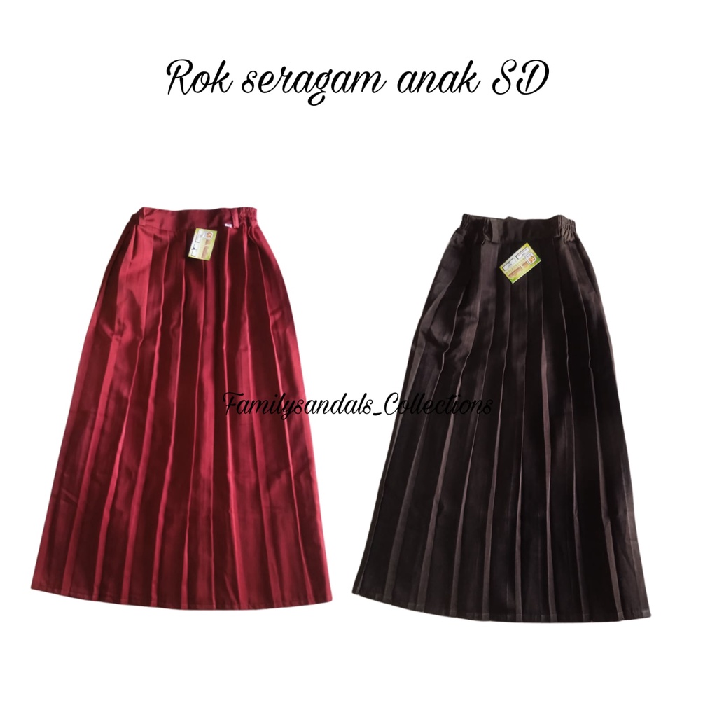 Jual rok putih panjang rok sekolah rempel panjang SDmi 2025 full twis ...