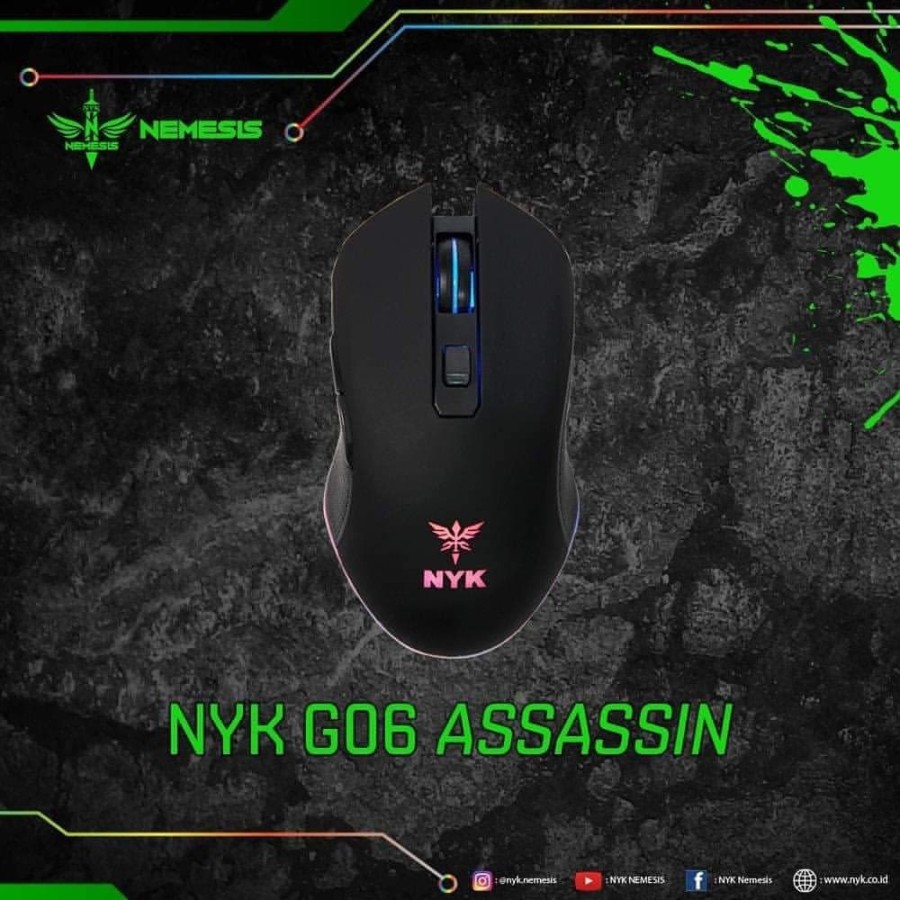 Jual Mouse Gaming NYK Assasin G-06 LED Lightning | Shopee Indonesia