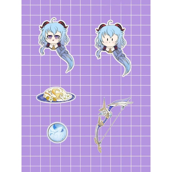 Jual sticker Ganyu Genshin Impact 1 set 5 sticker | Shopee Indonesia