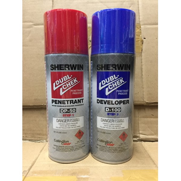 Jual Sherwin penetrant/Sherwin developer/spotchek/crack detector ...