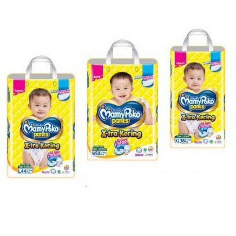 Jual Mamypoko xtra /Extra kering Jumbo ukuran S58 M50 L44 XL38 | Shopee ...