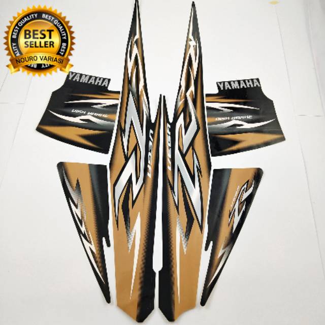 Jual Striping Yamaha Vega zr 2009 hitam gold body standar berkualitas ...