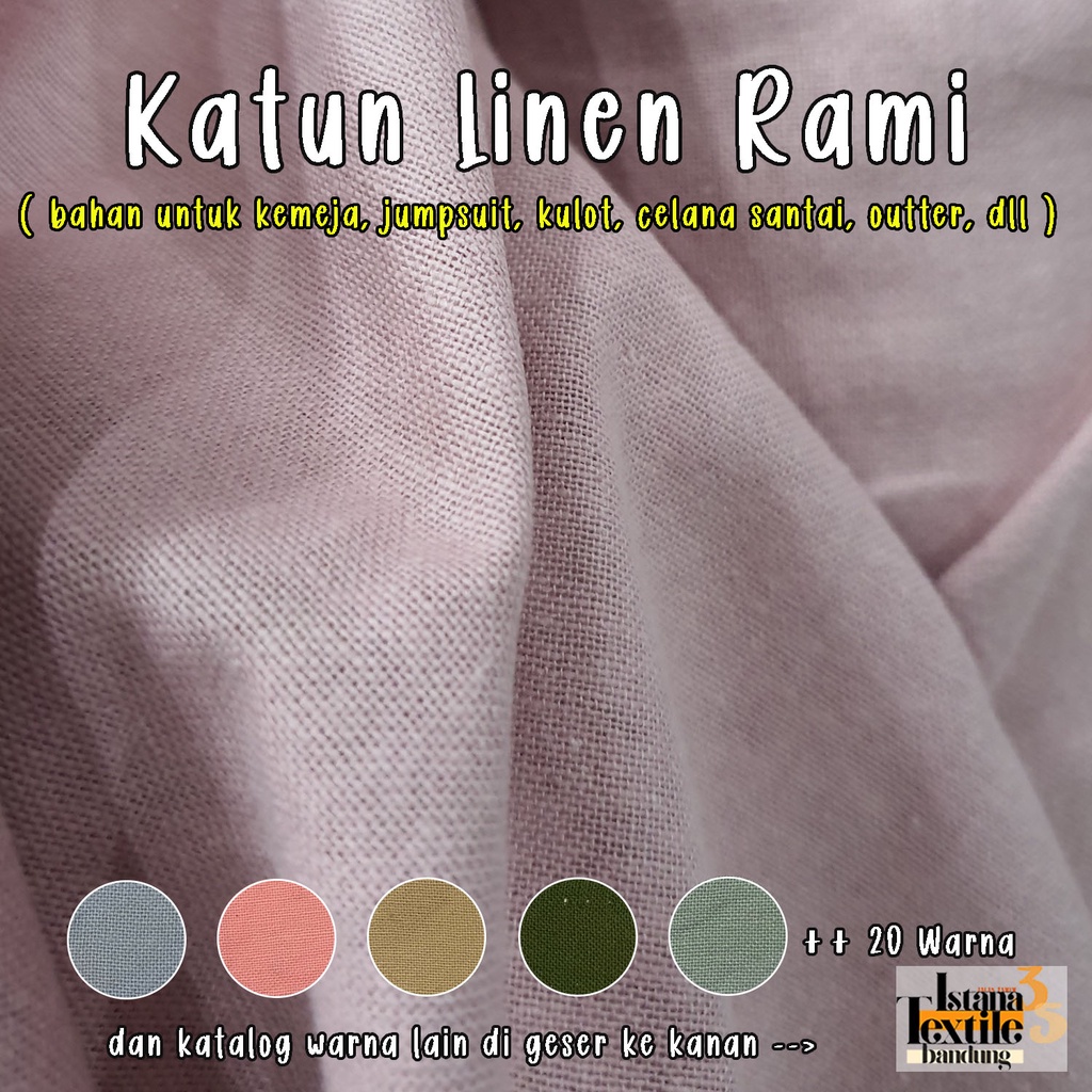 Jual 1/2 meter Katun Linen Rami | Shopee Indonesia