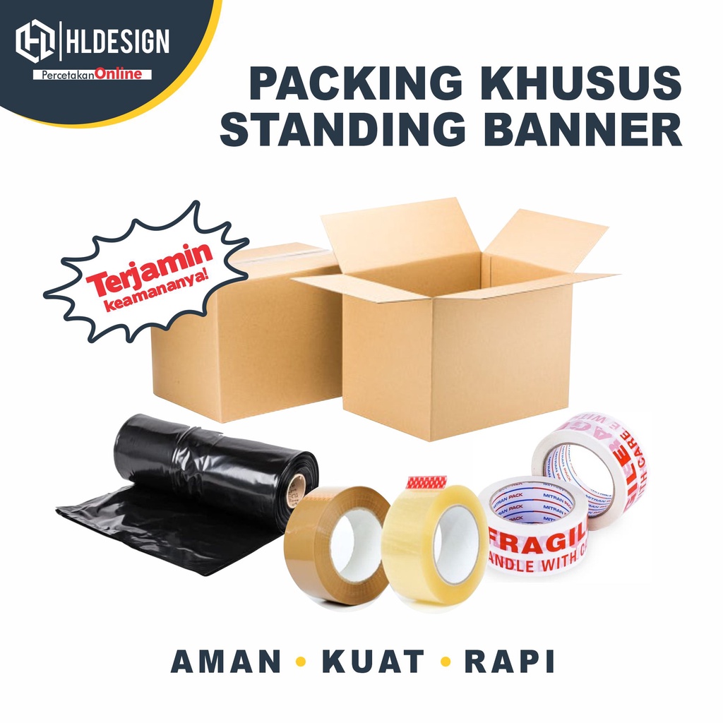 Jual PACKING STAND BANNER WAJIB | Shopee Indonesia