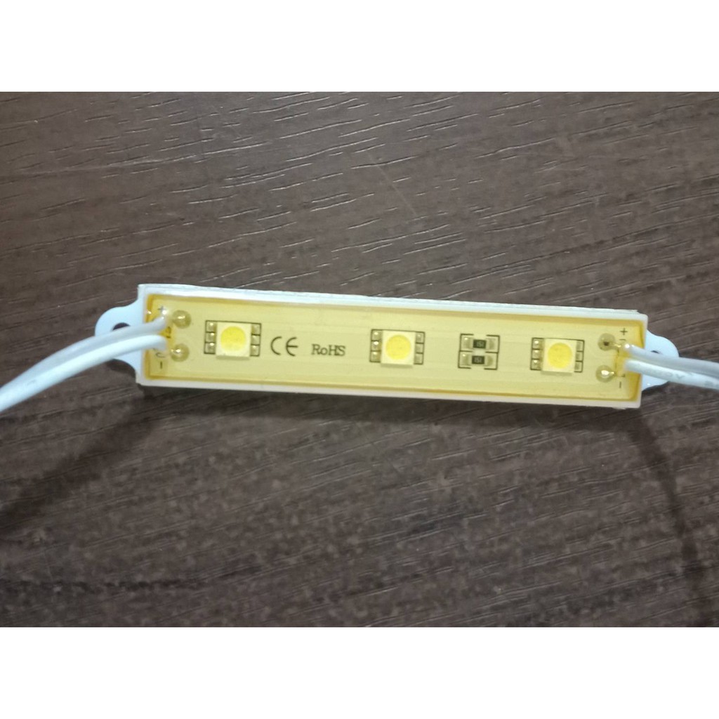 Jual LED Modul 3 Mata Strip Putih/White DC 12V | Shopee Indonesia