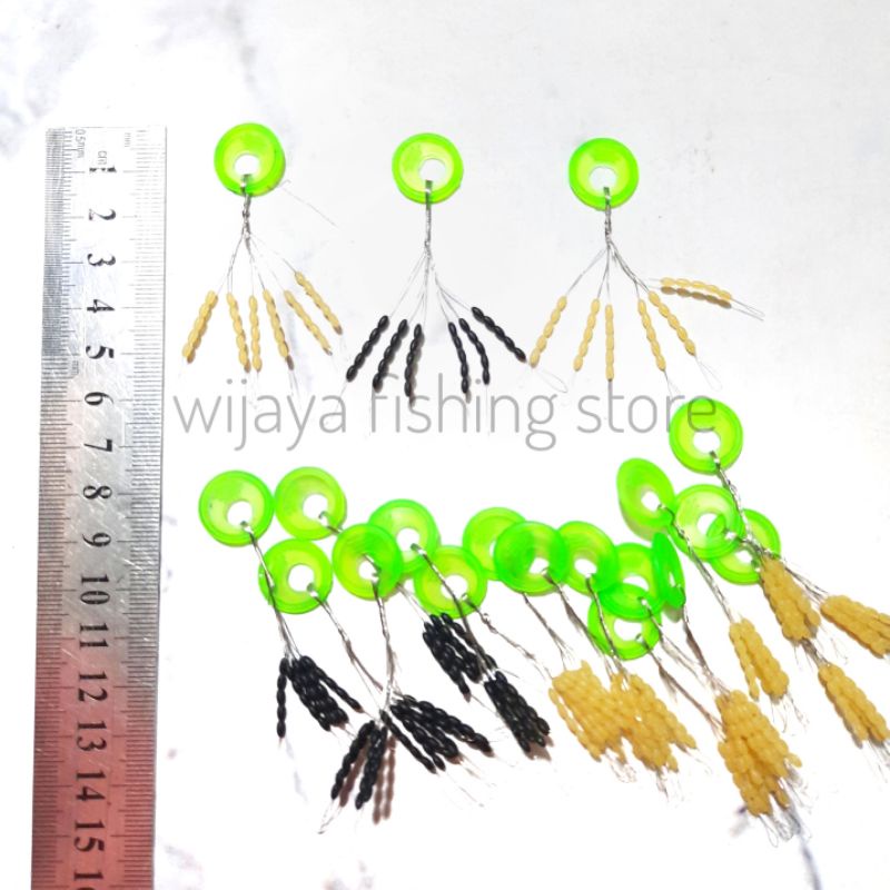 Jual Stopper Pancing ECERAN 1pc (30 butir karet bulat dan panjang ...