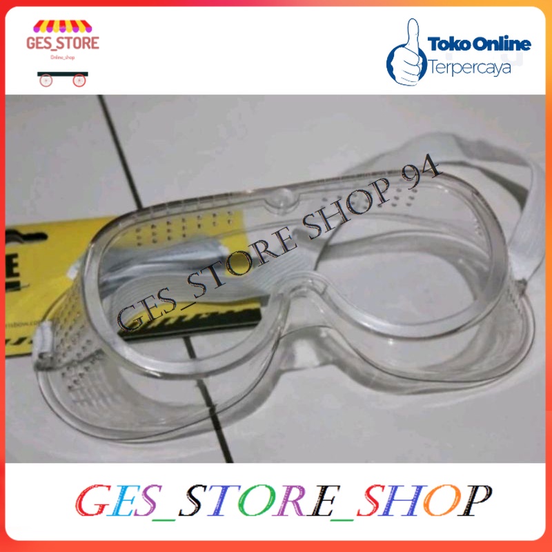 Jual Kaca mata pengaman Krisbow/Impact Goggle/Kaca mata safety/Kaca ...