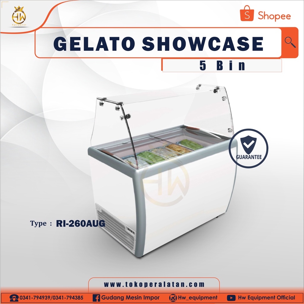 Jual GELATO SHOWCASE - MESIN PEMAJANG ICE CREAM | Shopee Indonesia