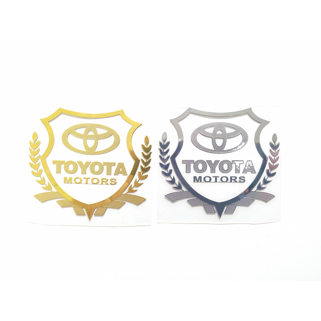 Jual Stiker Sticker Mobil Nickel Toyota Shield | Shopee Indonesia