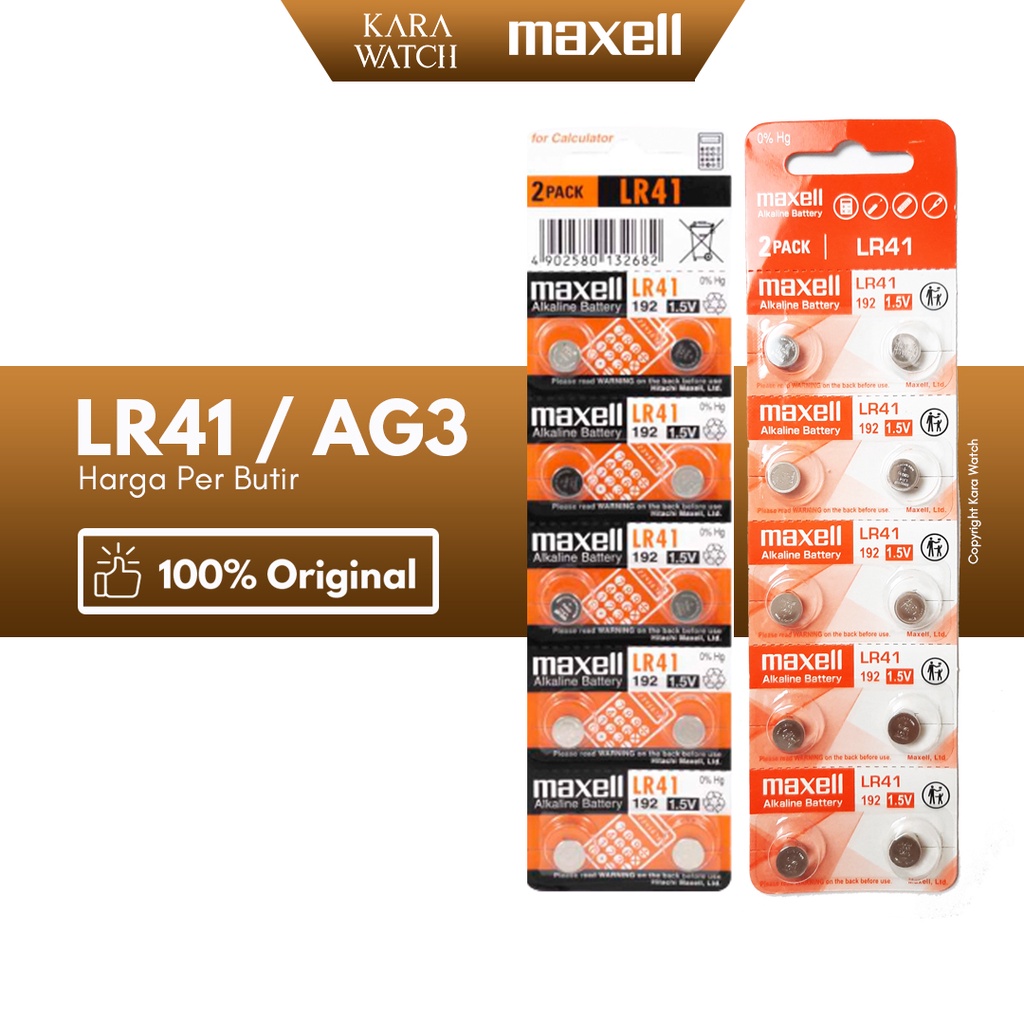 Jual Baterai Termometer Omron Maxell LR41 / AG3/ SR41 per biji | Shopee Indonesia
