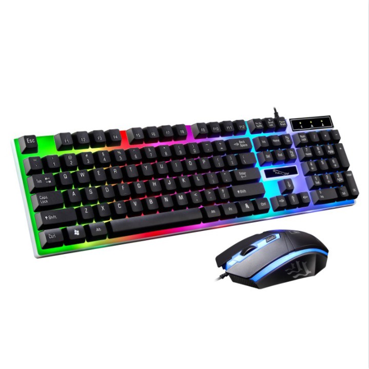 Jual G12 Keyboard Gaming Set Gaming Mouse Keyboard Mechanical With RGB ...