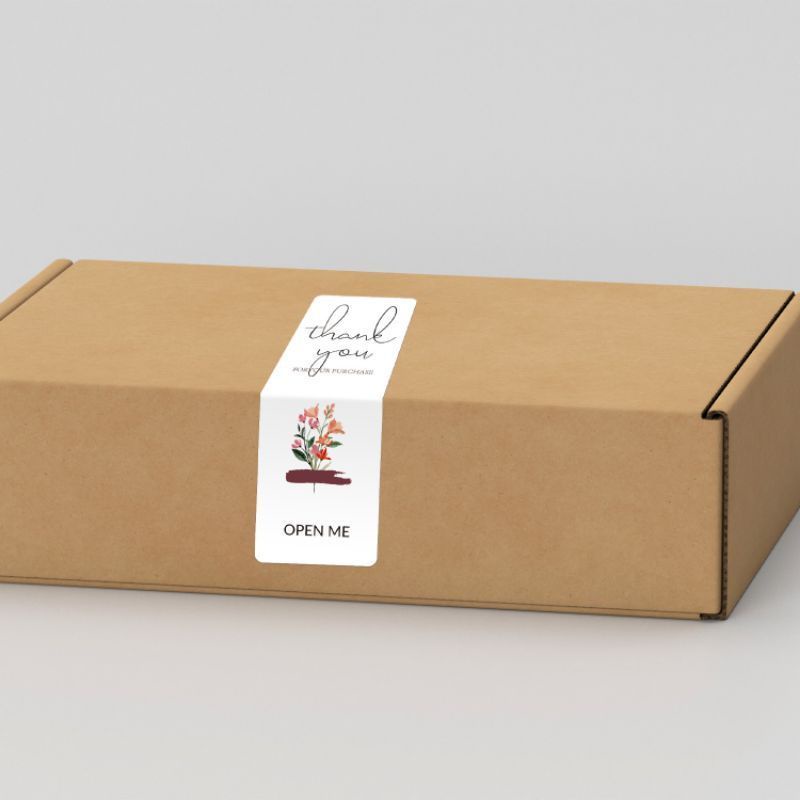 Jual 100pcs Stiker TQ Stiker Thank You Stiker segel box stiker handmade ...