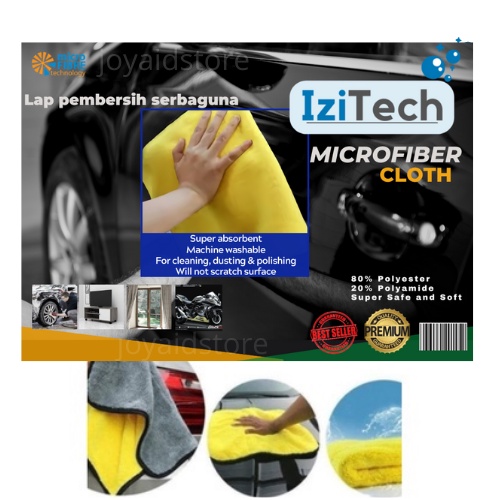 Jual Lap Microfiber PREMIUM Tebal Halus lap mikrofiber Kain Lap Mobil ...