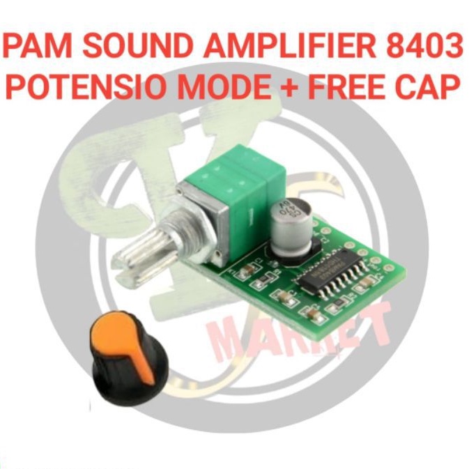 Jual ARDUINO MODULE || MINI SOUND AMPLIFIER || PAM 8403 || FREE CAP ...