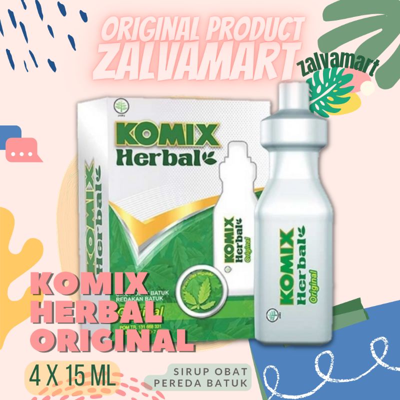 Jual Komix Herbal obat batuk Original 4 x 15ml | Shopee Indonesia
