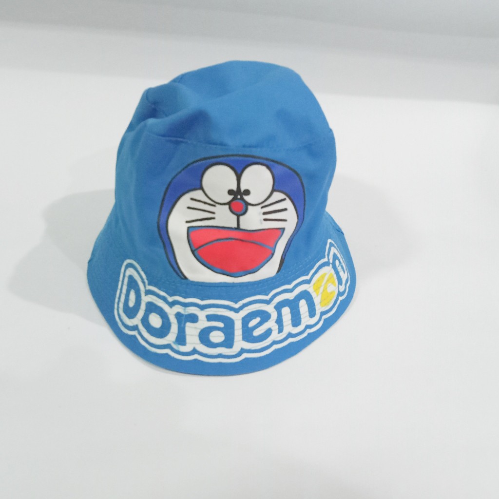 Jual topi karakter anak doraemon bucket hat lucu biar tidak kepanasan ...