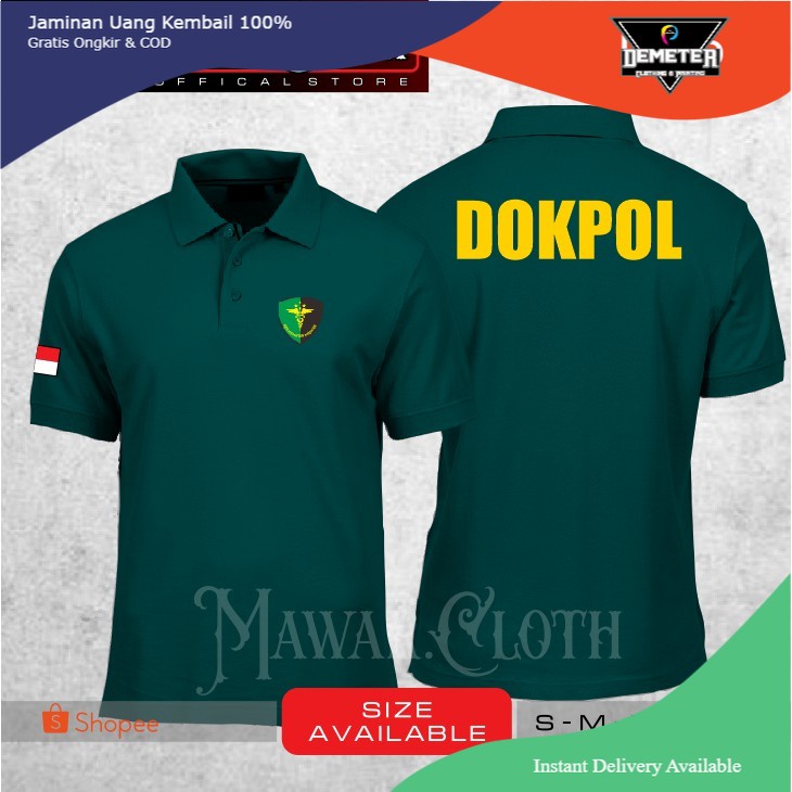 Jual Poloshirt / Kaos Polo Dokpol Dokter Polisi Keren Murah - Mawar ...