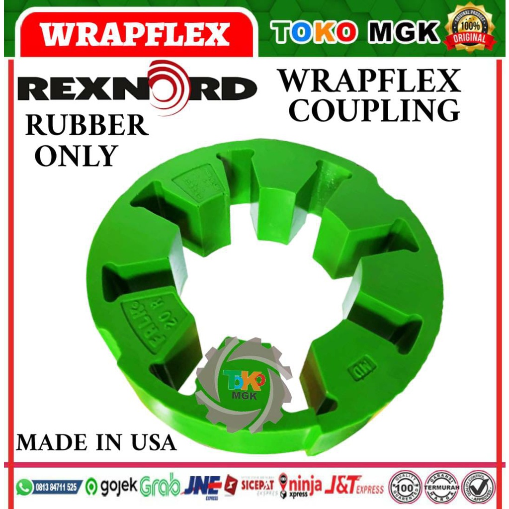 Jual WRAPFLEX 50 R10 RUBBER / ELEMENT ONLY - FALK COUPLING REXNORD ...