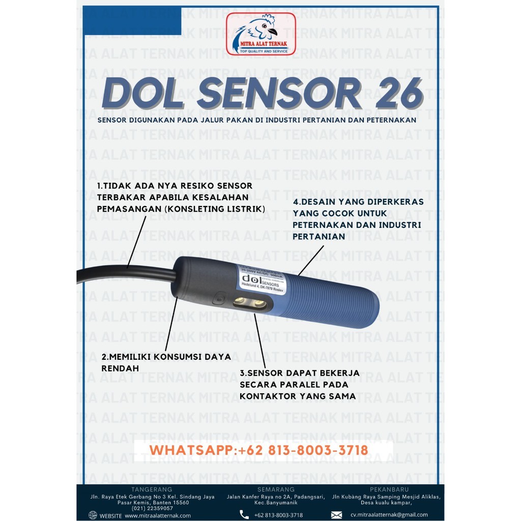 Jual Sensor Dol 26 - Dol Sensor 26 - Sensor Pakan - Sensor line Feeder ...