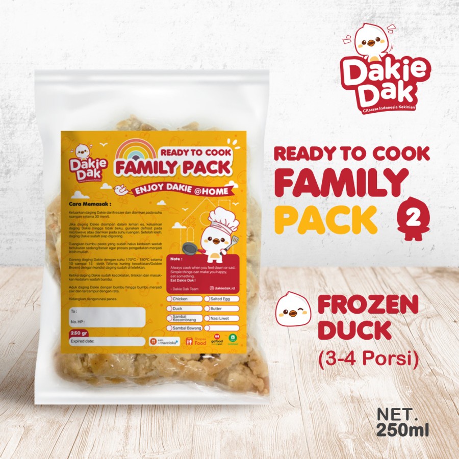 Jual Dakie Dak Family Pack Ready To Cook Frozen Duck 250gr | Shopee Indonesia