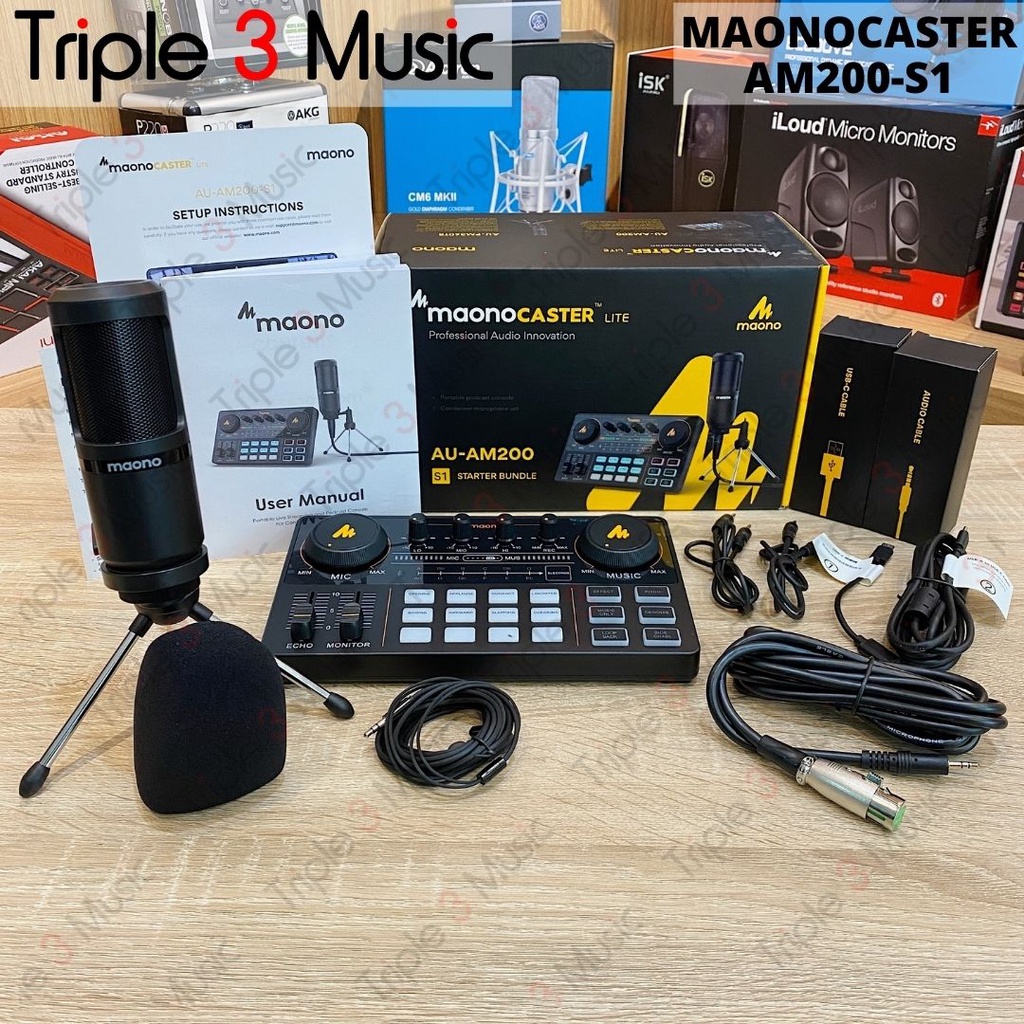 Jual MAONOCASTER Lite Maono AM200 S1 STARTER BUNDLE Paket podcast ...