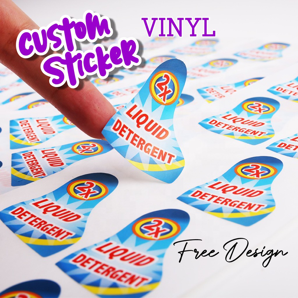 Jual STIKER LABEL VINYL GLOSSY, DOFF / STICKER LABEL KEMASAN / STIKER ...