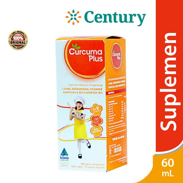 Jual CURCUMA PLUS SYRUP 60 ML / MULTIVITAMIN ANAK / PENAMBAH NAFSU ...