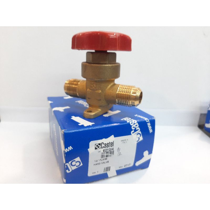Jual HAND VALVE CASTEL TYPE 6210 4 original 1/2 1 per2 | Shopee Indonesia