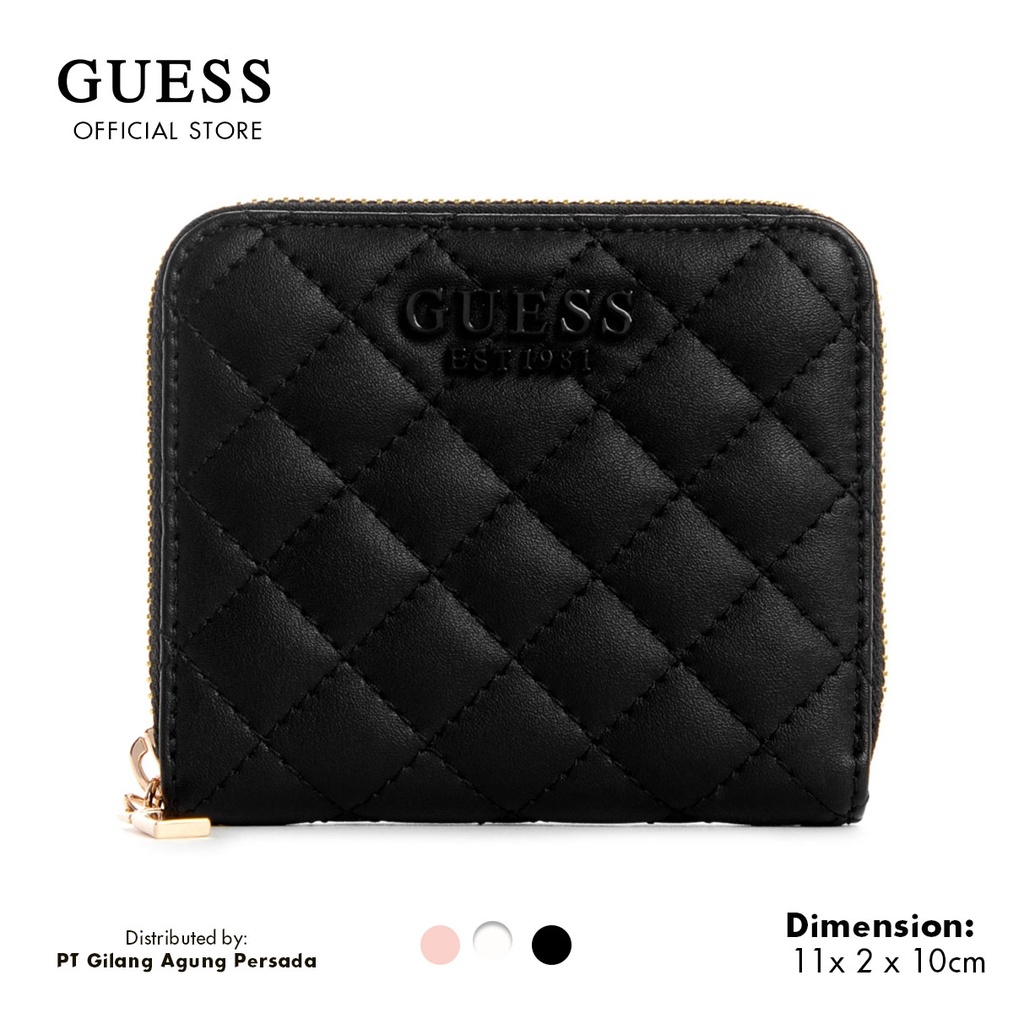 Jual Dompet Guess Original wanita - Rue Rose Small Zip Around | Shopee ...