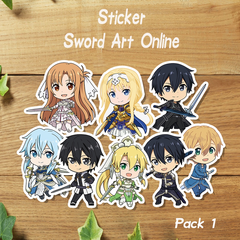 Jual Sticker Anime Sword Art Online / Stiker Pack Collection SAO Kirito ...