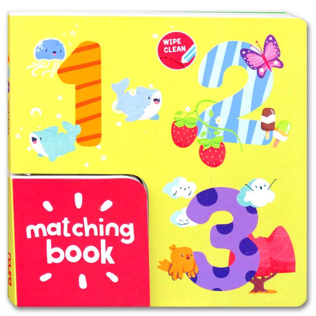 Jual 123 Matching Wipe Clean Board Book (WW) | Shopee Indonesia