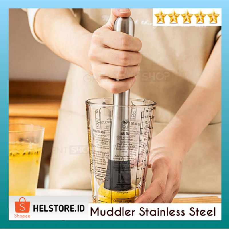 Jual ALAT BAR PENGHANCUR ES BATU STAINLESS STEEL / Muddle Buah ...