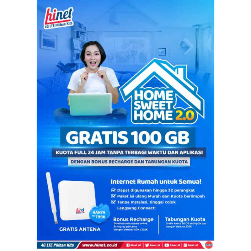 Jual WIFI ROUTER HINET UNLOCK,Bonus 100gb | Shopee Indonesia