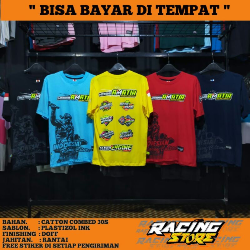 Jual KAOS RACING MEKANIK AMATIR ORIGINAL KUALITAS DISTRO | SLEEP ENGINE ...