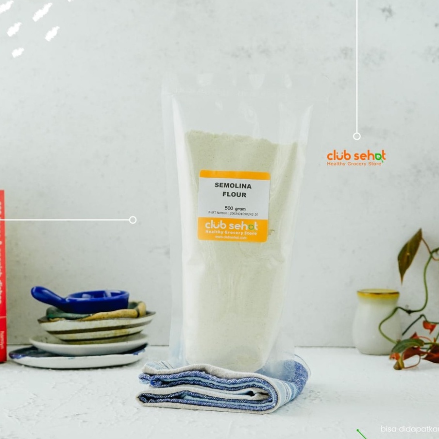 Jual CLUB SEHAT - SEMOLINA FLOUR, 500GR | Shopee Indonesia
