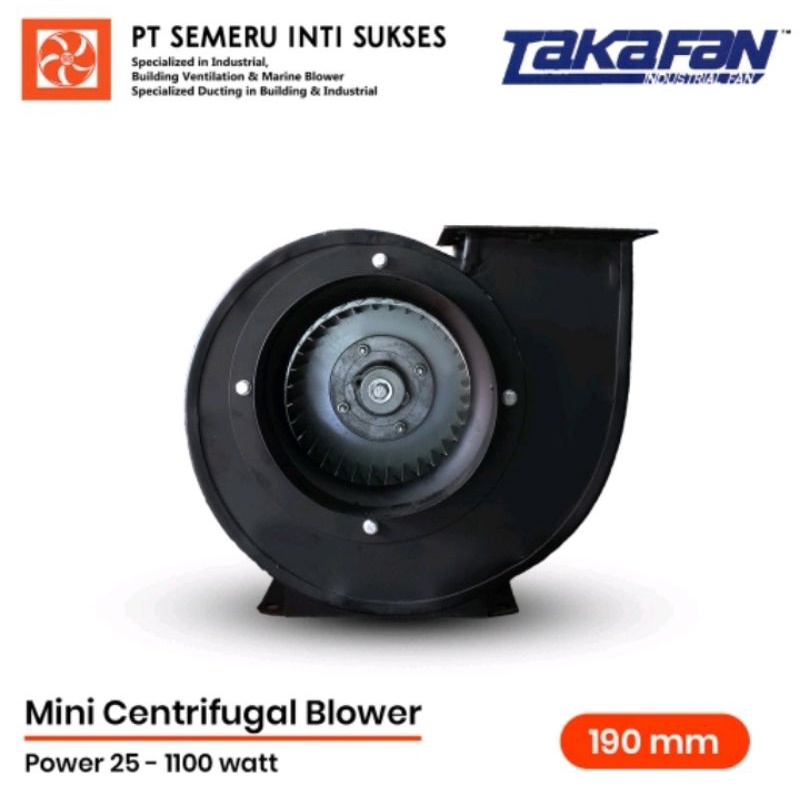 Jual Mini Centrifugal Blower Takafan SCDE 190/3 1100 Watt Blower Keong ...