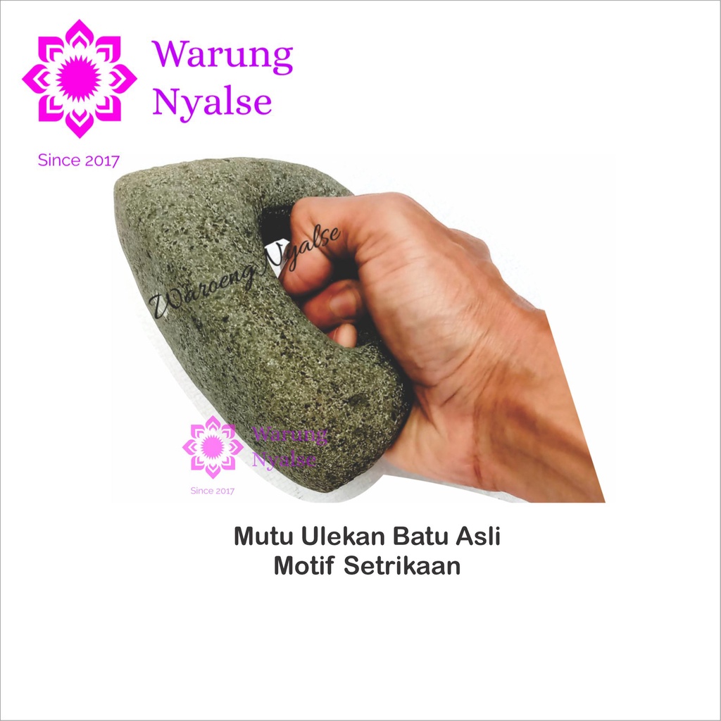 Jual Ulekan Batu Karakter Unik Bentuk Setrika "Warung Nyalse" Anak ...
