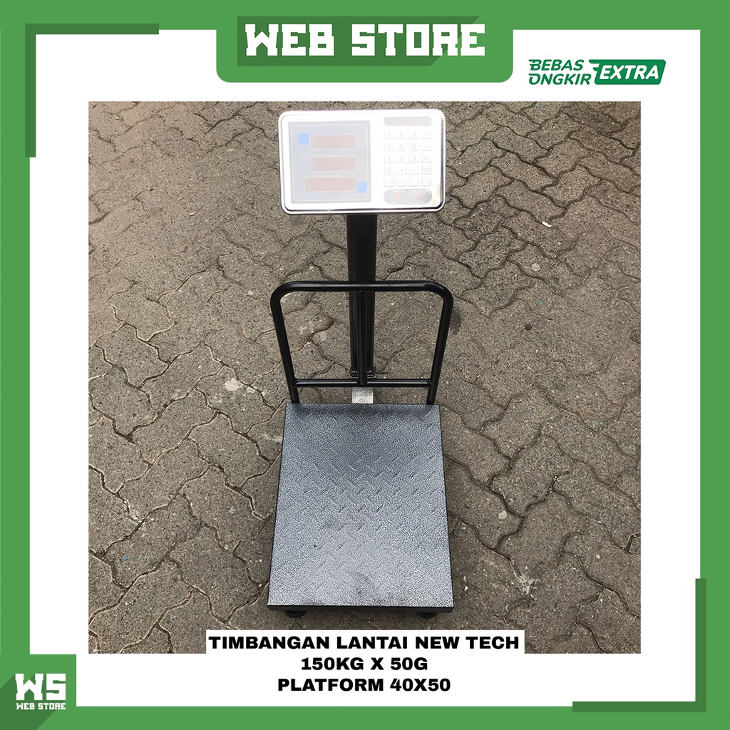 Jual Timbangan Duduk Digital Lantai Barang Pagar 150Kg NEWTECH NT-15E 150 Kg Bisa di Lipat ...