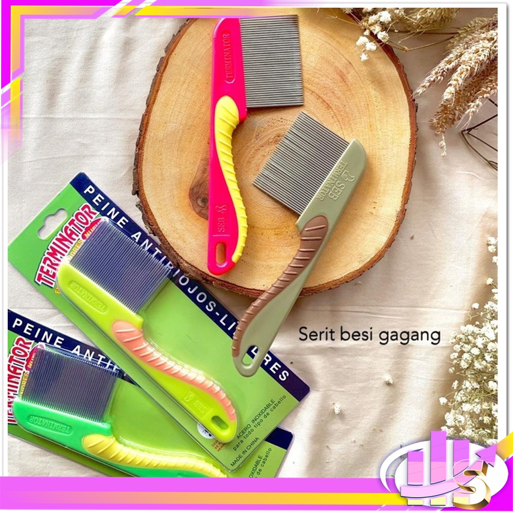 Jual Sisir Serit Kutu / Sisir Serit Kutu Gagang Besi Stainless | Shopee ...