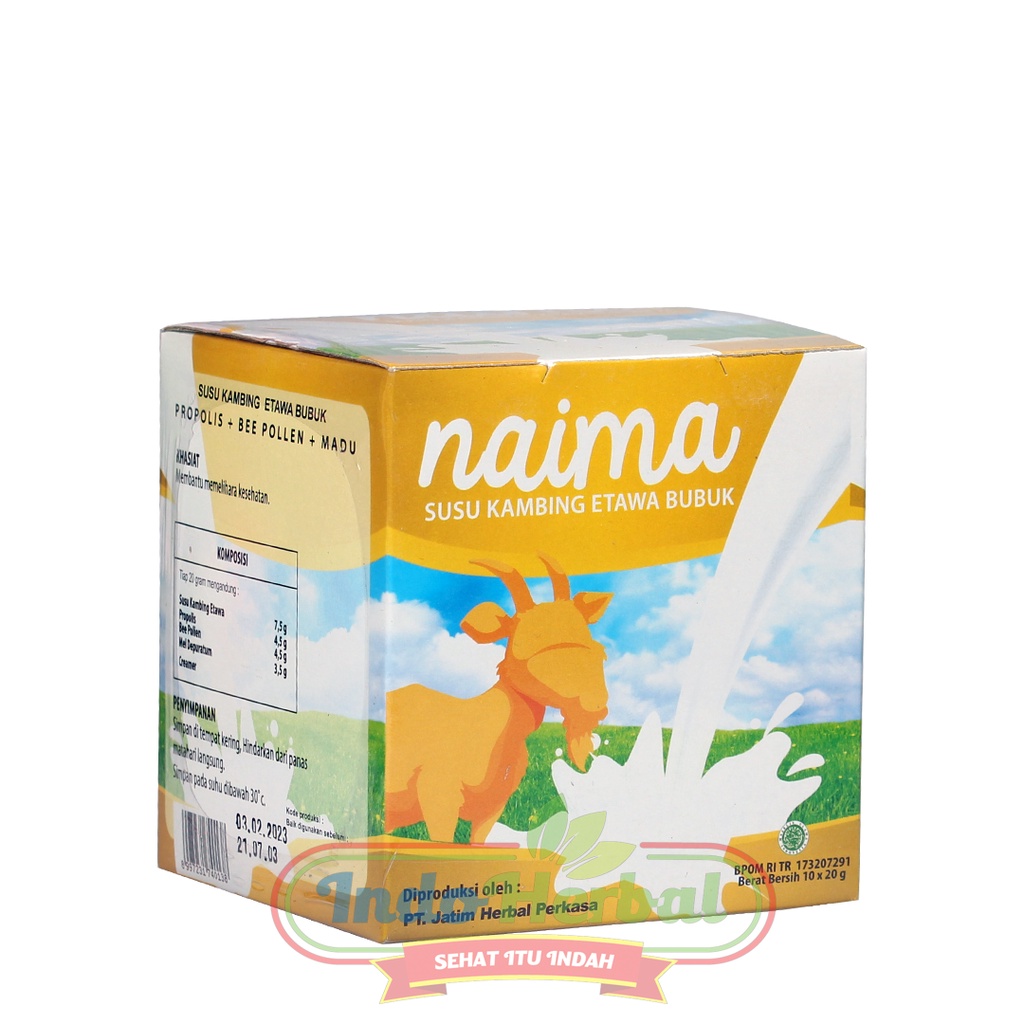 Jual Susu Kambing Etawa Naima Bubuk Etawa Propolis BeePollen Asli ...
