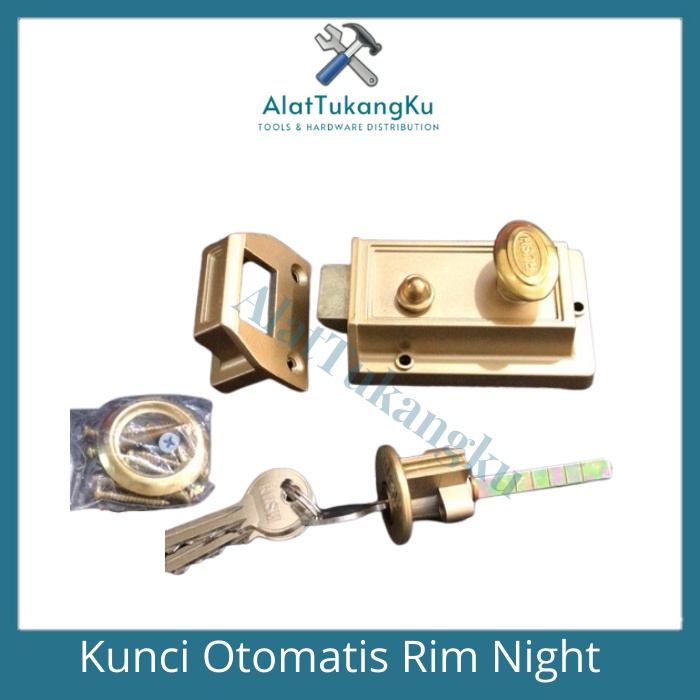 Jual Freeder Kunci Pintu Otomatis 640 / Rim Night Latch Lock / Kunci ...