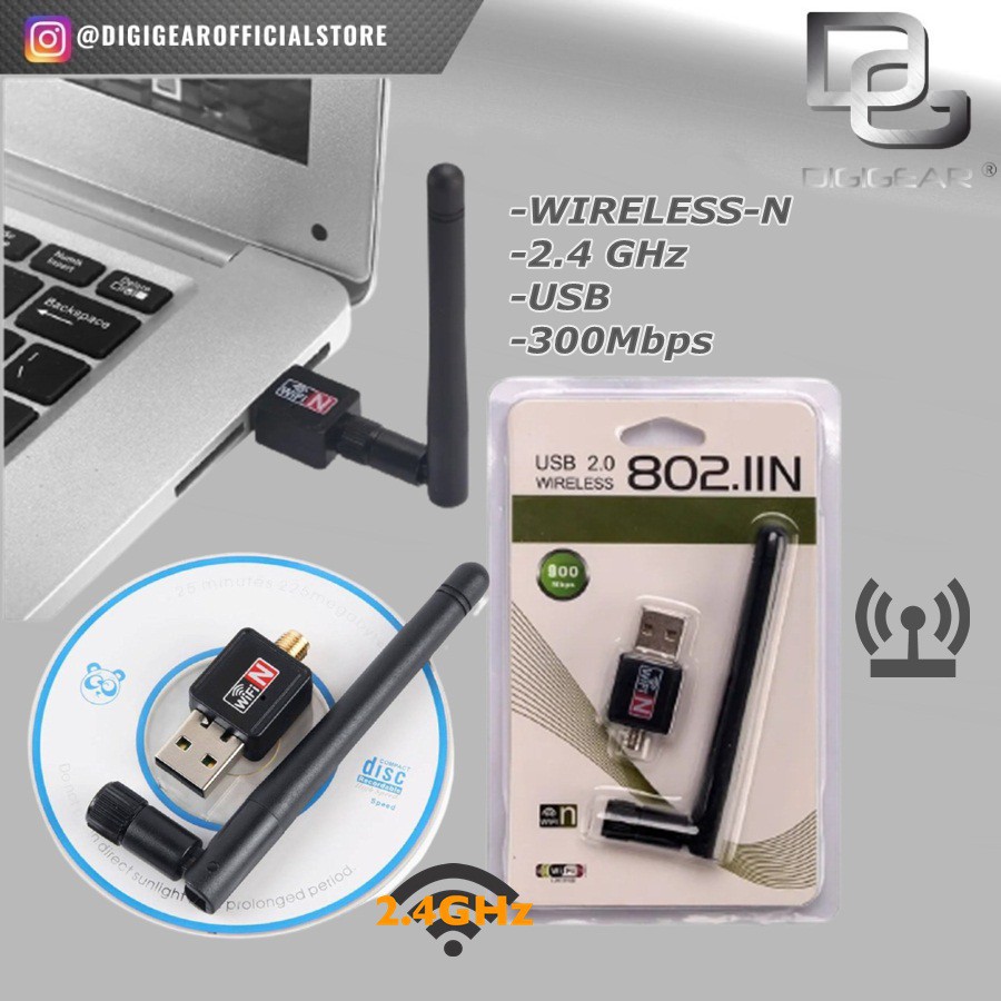 Jual USB WiFi 600 Mbps Wireless Adapter + Antenna ( penangkap wifi ) | Shopee Indonesia
