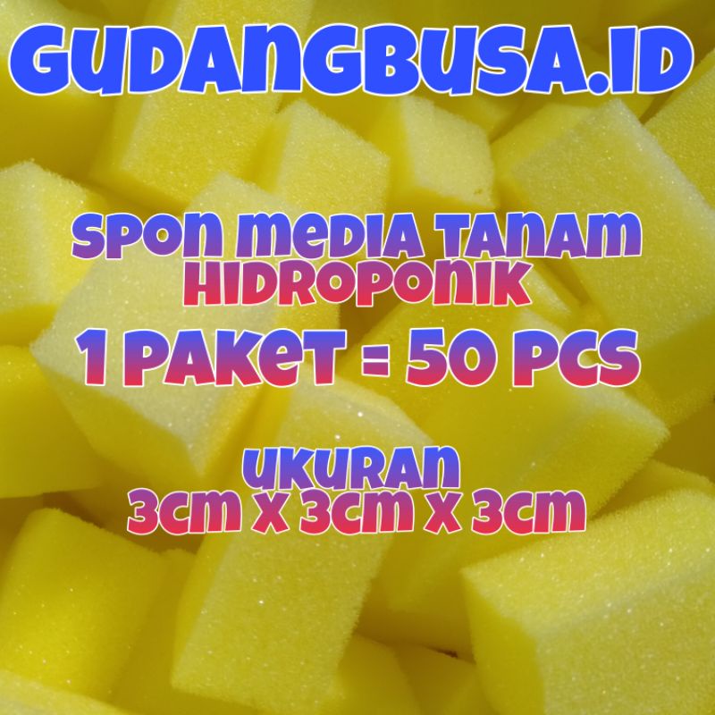 Jual spon media tanam tanaman hidroponik ukuran 3cm x 3cm x 3cm | Shopee Indonesia