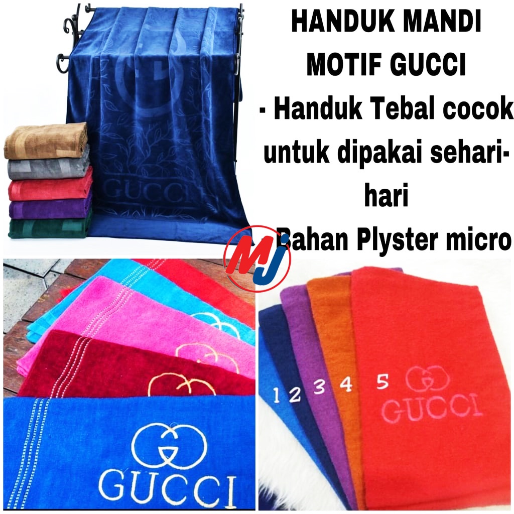Jual HANDUK GUCCI NASIONAL LETONIA LEMBUT GC JUMBO UK.70x140 cm ...